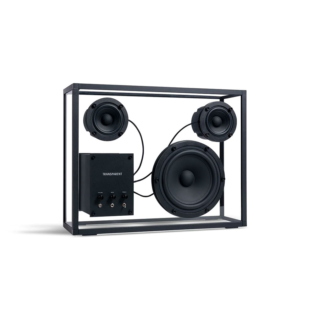 Altavoz Transparent Negro Cristal Templado - Unity Stores