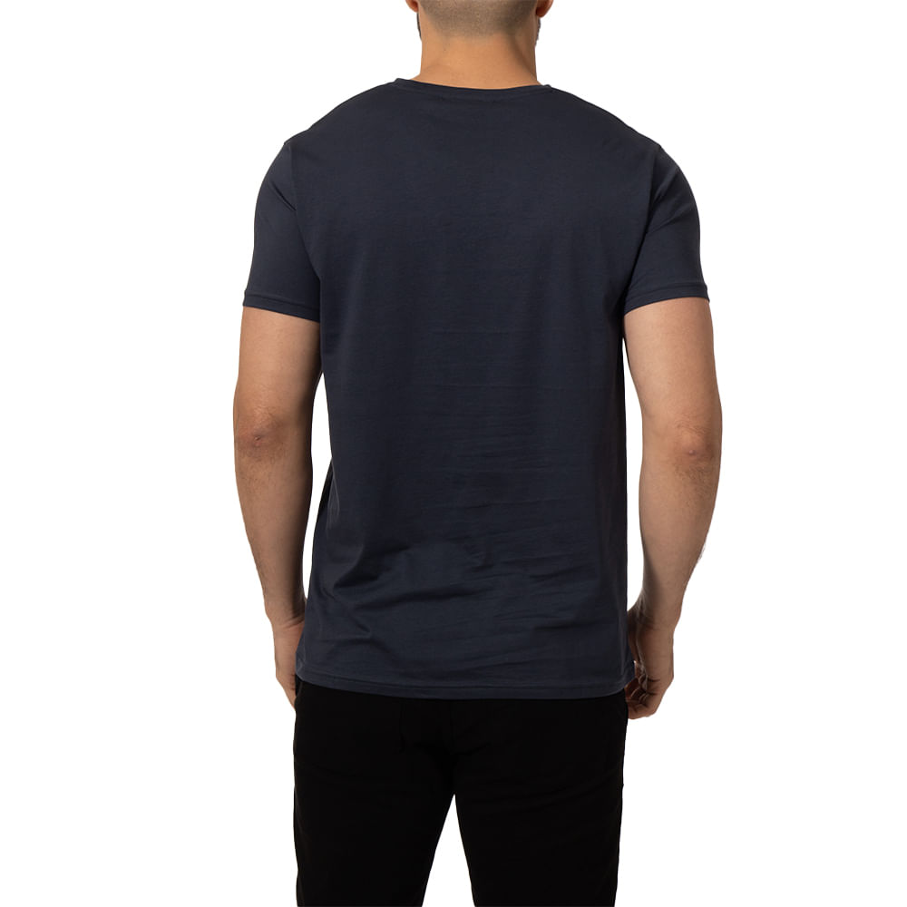 T-Shirt Algodon Pima V Neck Indigo - Unity Stores