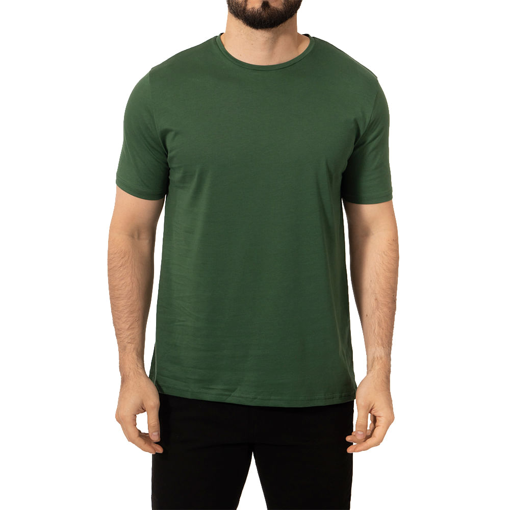 T-Shirt Algodon Pima Varsity Dark Green - Unity Stores