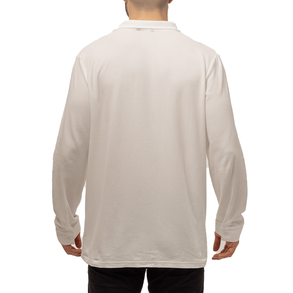 Polo Basic ML Algodon Pima White - Unity Stores