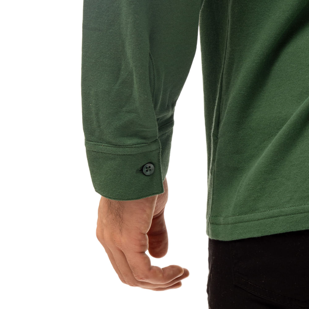 Polo Basic ML Algodon Pima Dark Green - Unity Stores