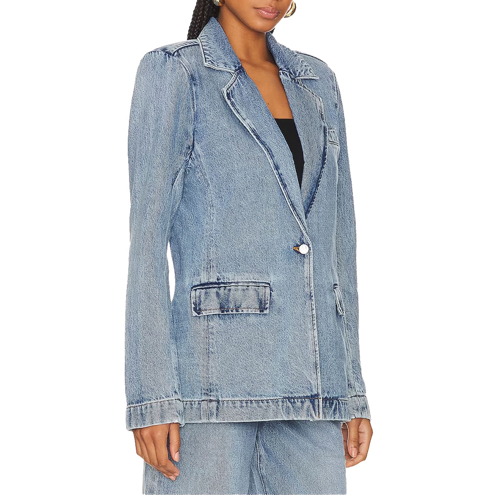 Denim Blazer Denim Blue - Unity Stores