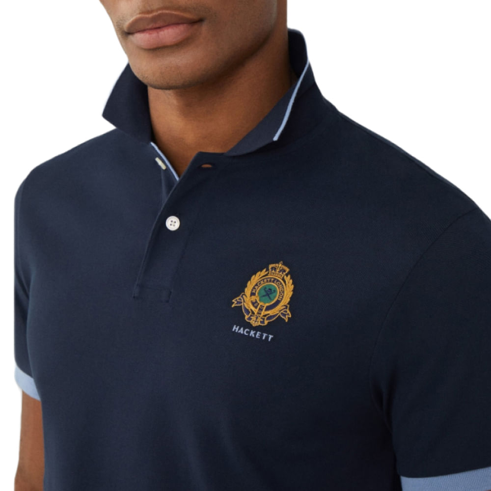 Polo Heritage Logo Azul Marino - Unity Stores
