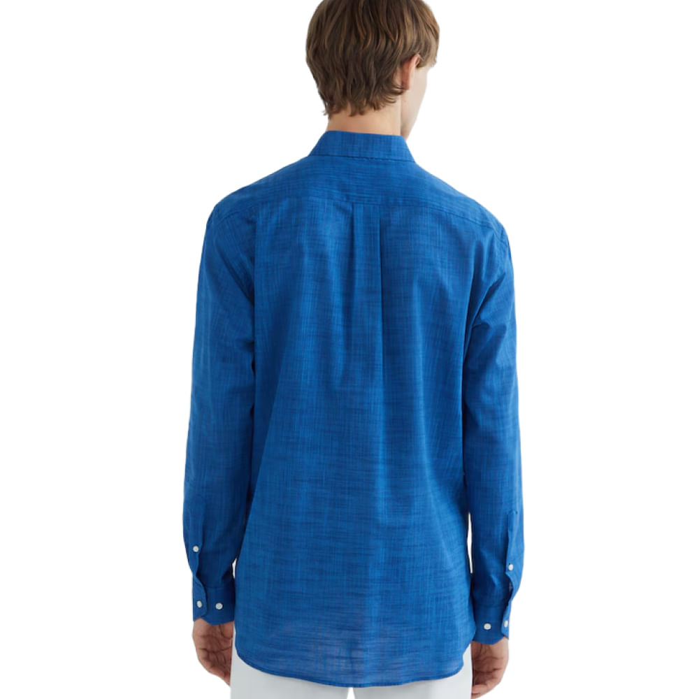 Camisa de Hombre Liso Azul - Unity Stores
