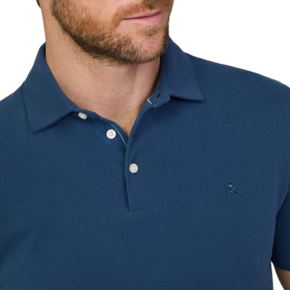 Polo Selvedge Knit Marine Blue - Unity Stores